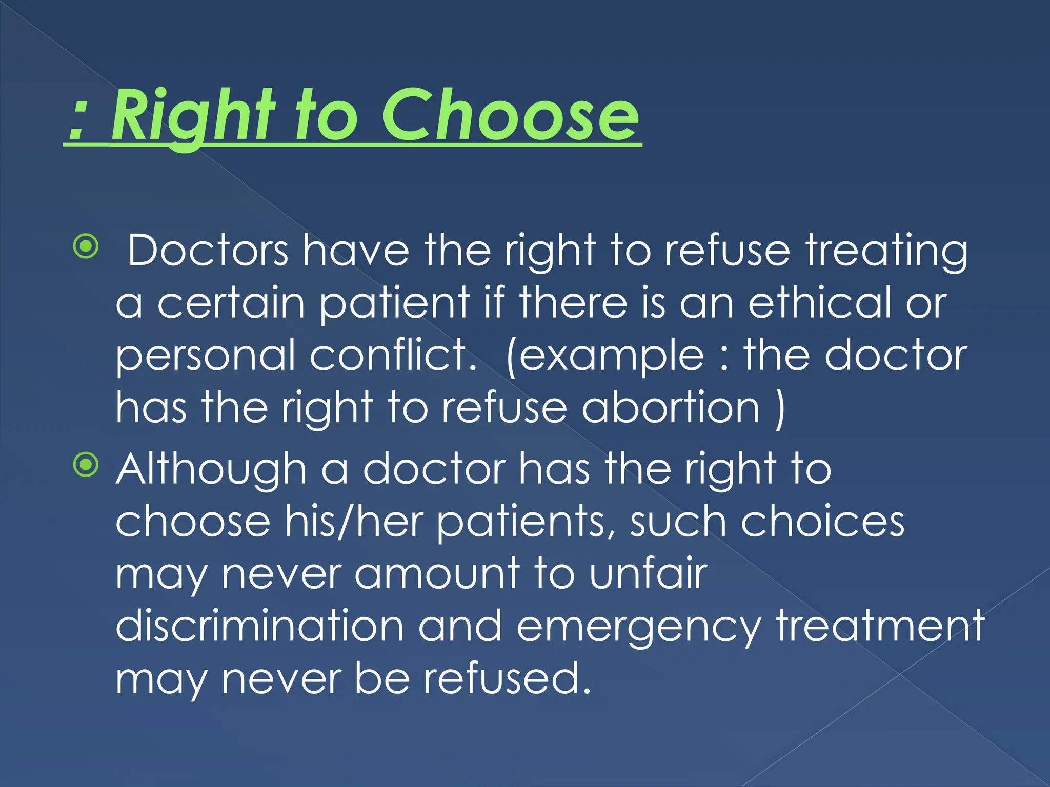 doctor rights - patient right in quality theory .pptx