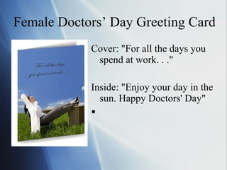 Doctors Day Greeting Cards | PPT