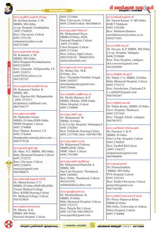 Doctors directory calicut dt. | PDF