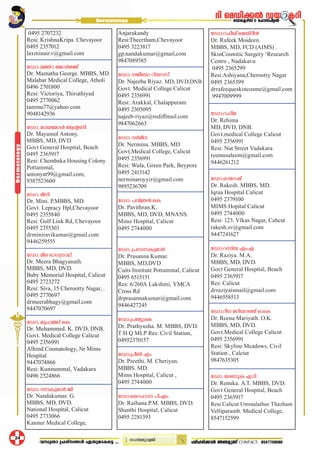 Doctors directory calicut dt. | PDF