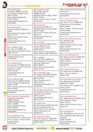 Doctors directory calicut dt. | PDF