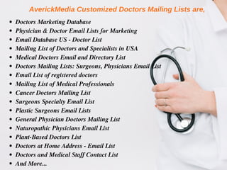 Doctors email list | PDF