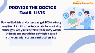 Doctors email list | PPT
