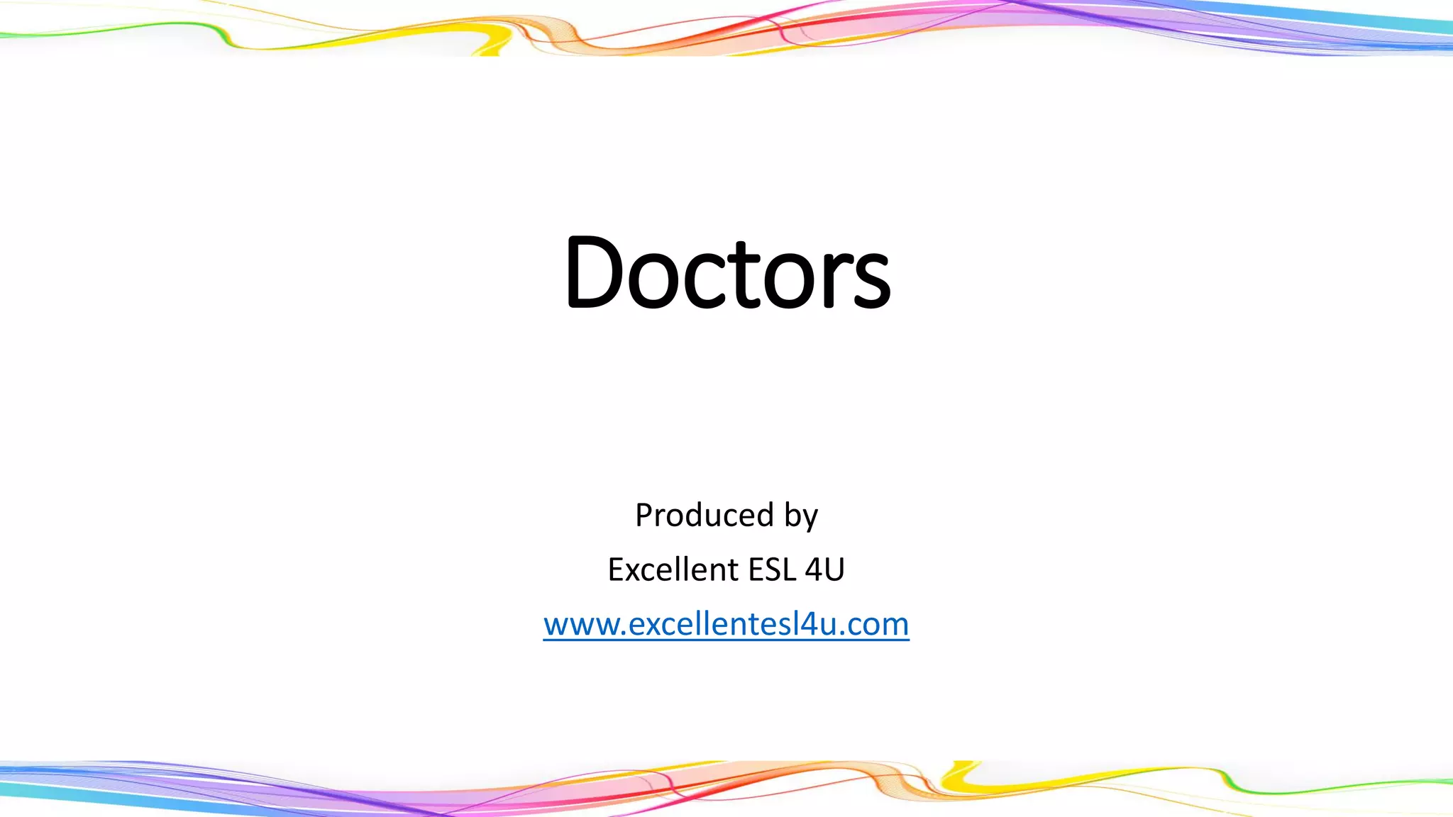 ESL doctors flashcards | PDF