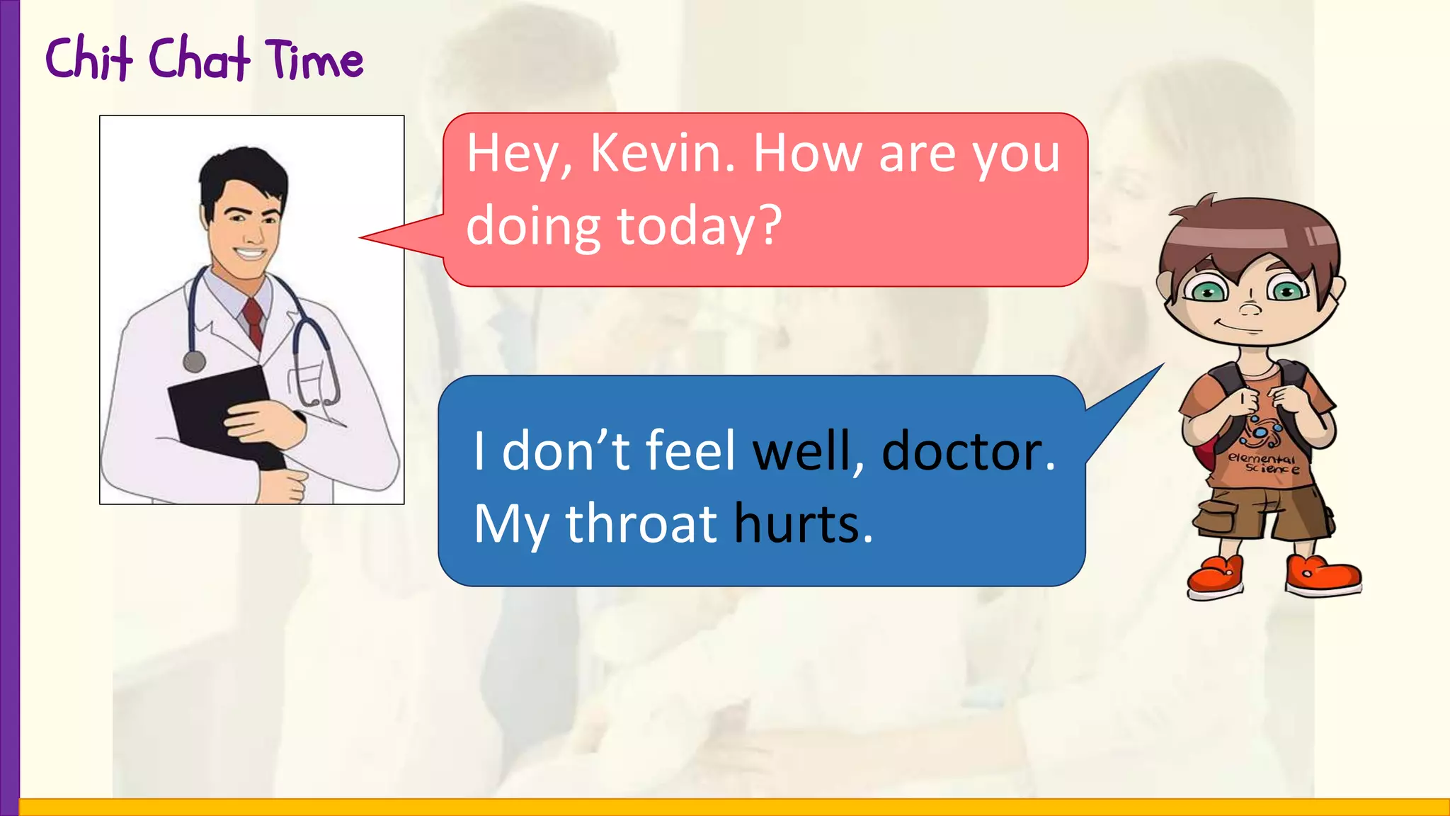 ESL Lesson Going To The Doctor's office | PPTX