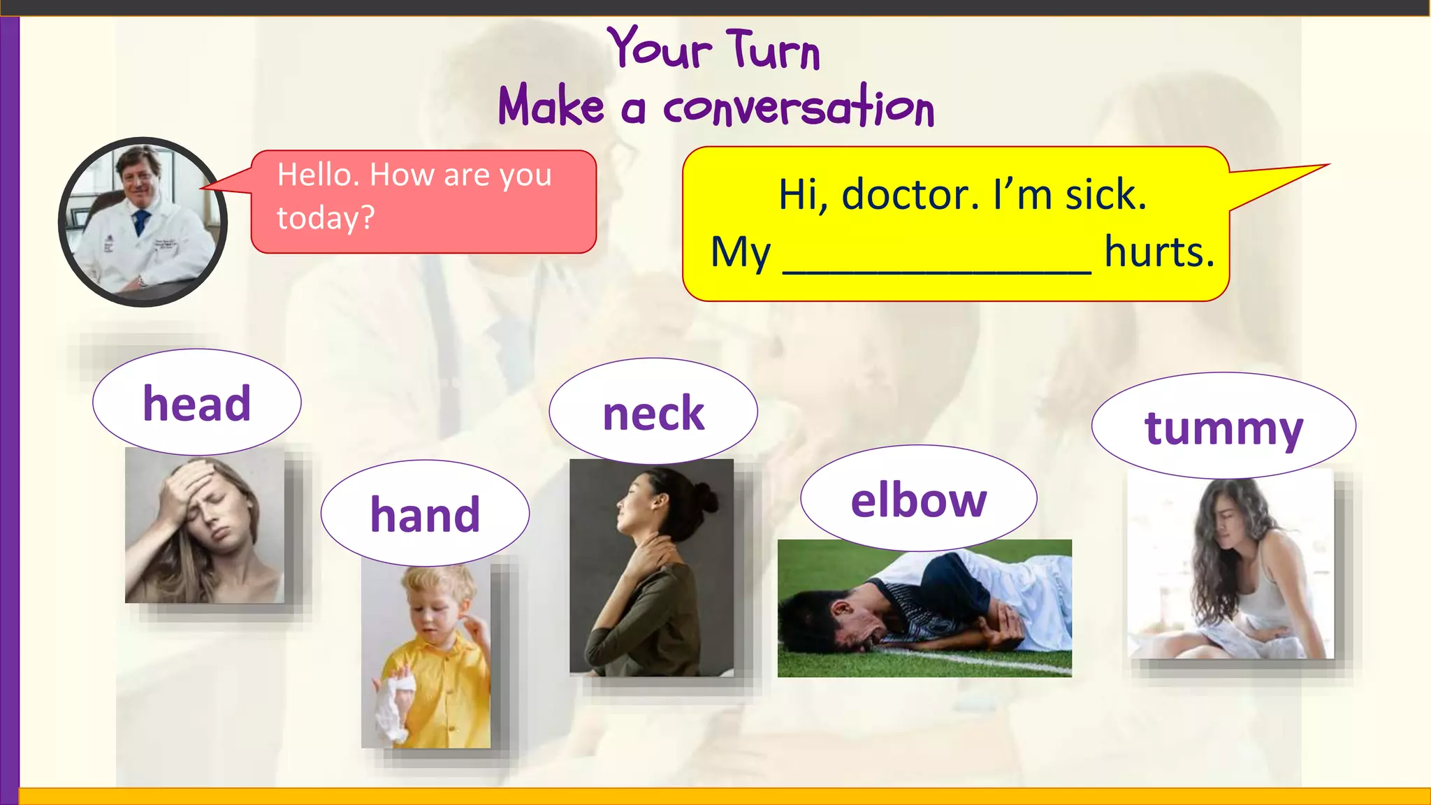 ESL Lesson Going To The Doctor's office | PPTX