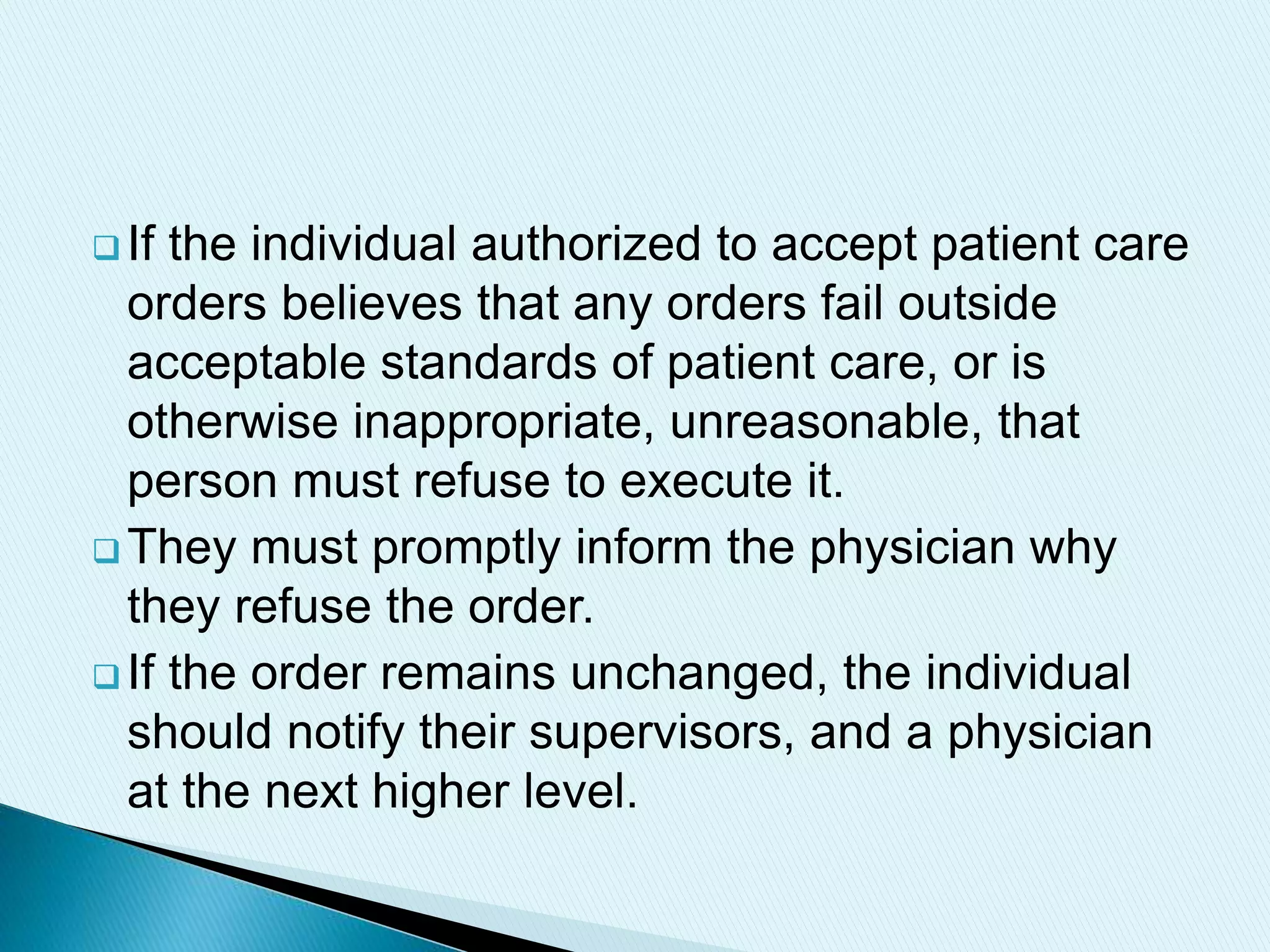 Doctors order sheet | PPTX