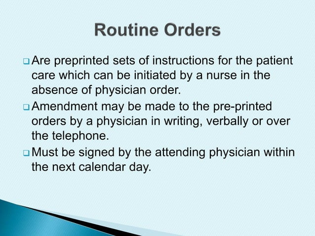 Doctors order sheet | PPTX | Pharmaceutical Drugs | Medical Health