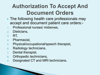 Doctors order sheet | PPTX