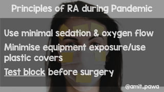 Regional Anaesthesia in the "New Normal" | PPT