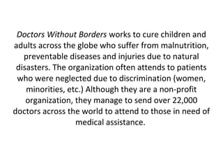 Doctors without borders | ODP | Infectious Diseases | Diseases and ...