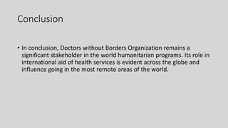 Doctors without borders | PPTX