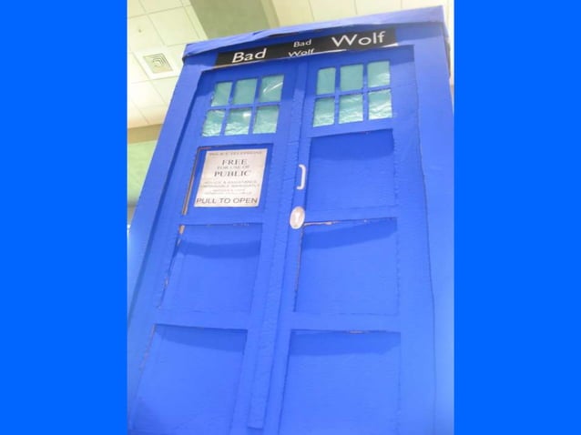 Doctor Who Tardis Library Display | PPT
