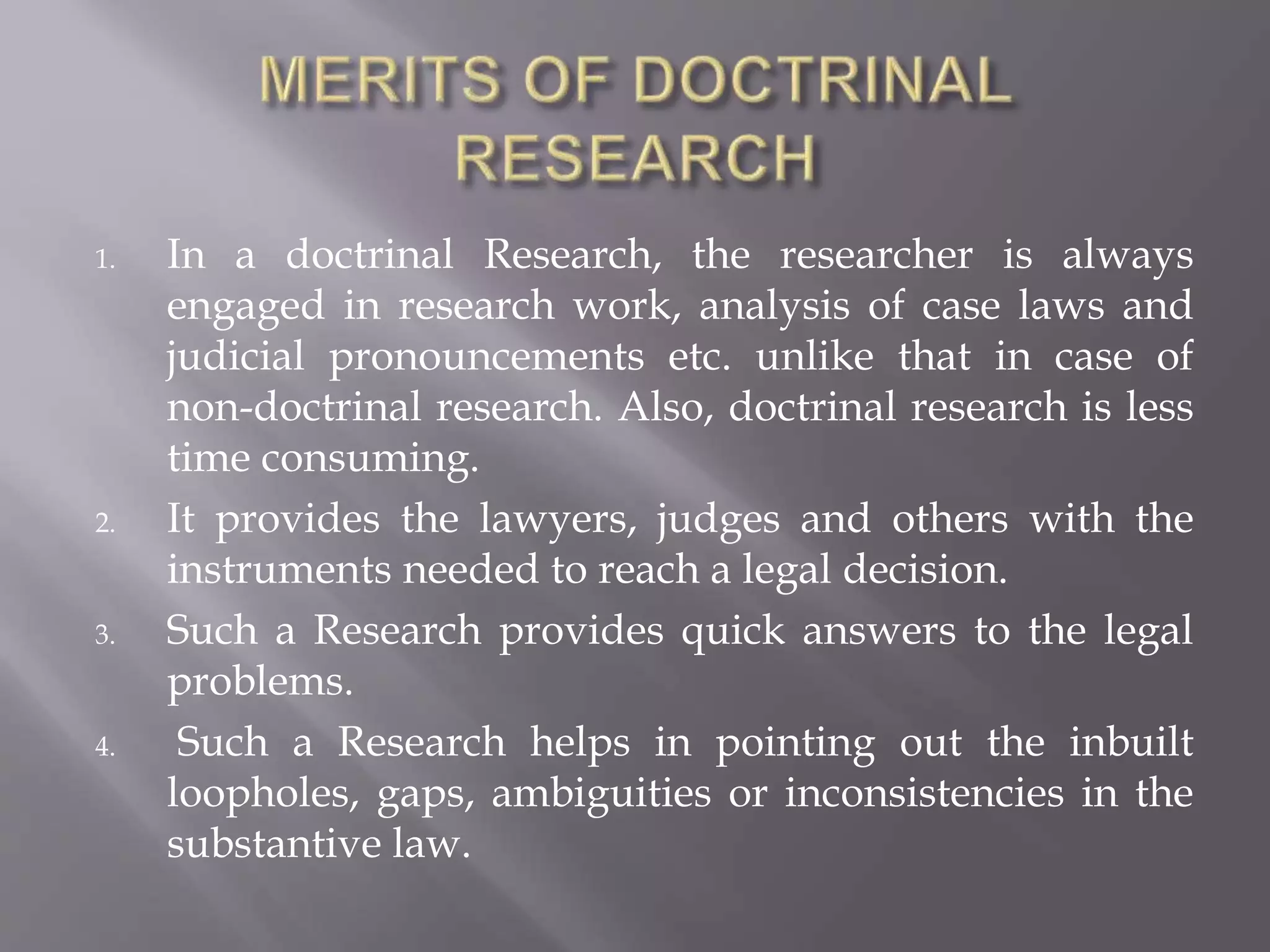 Doctrinal and empirical research | PPTX