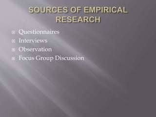 Doctrinal and empirical research | PPTX