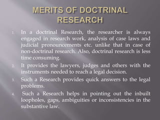 Doctrinal and empirical research | PPTX