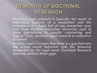 Doctrinal and empirical research | PPTX