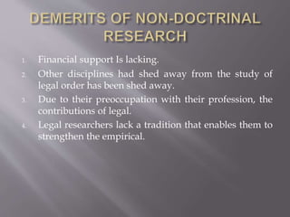 Doctrinal and empirical research | PPTX