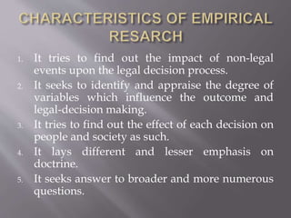 Doctrinal and empirical research | PPTX