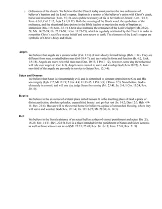 Doctrinal statement | PDF