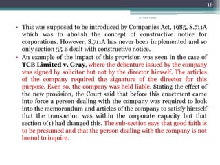 Doctrine of constructive notice | PPTX