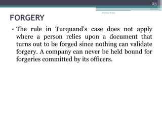 Doctrine of constructive notice | PPTX