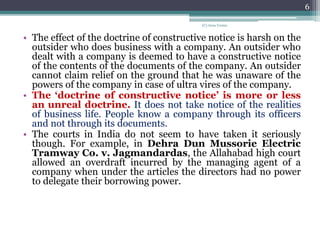 Doctrine of constructive notice | PPTX