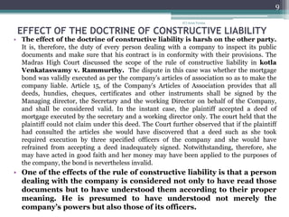 Doctrine of constructive notice | PPTX