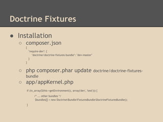 Doctrine fixtures | PPT