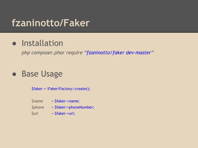 Doctrine fixtures | PPT
