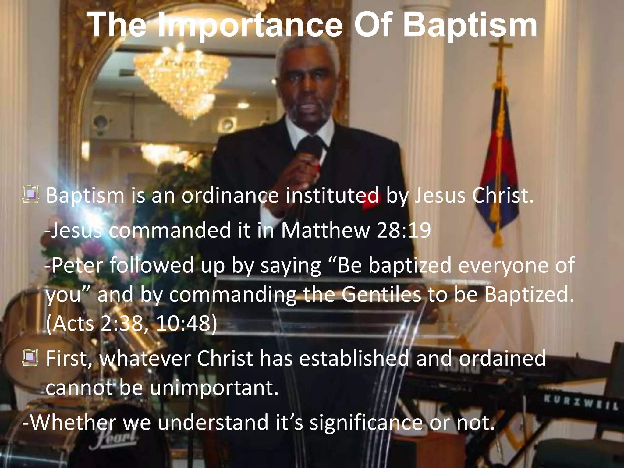 Doctrine of baptism | PPTX