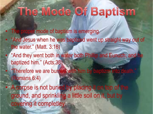 Doctrine of baptism | PPTX