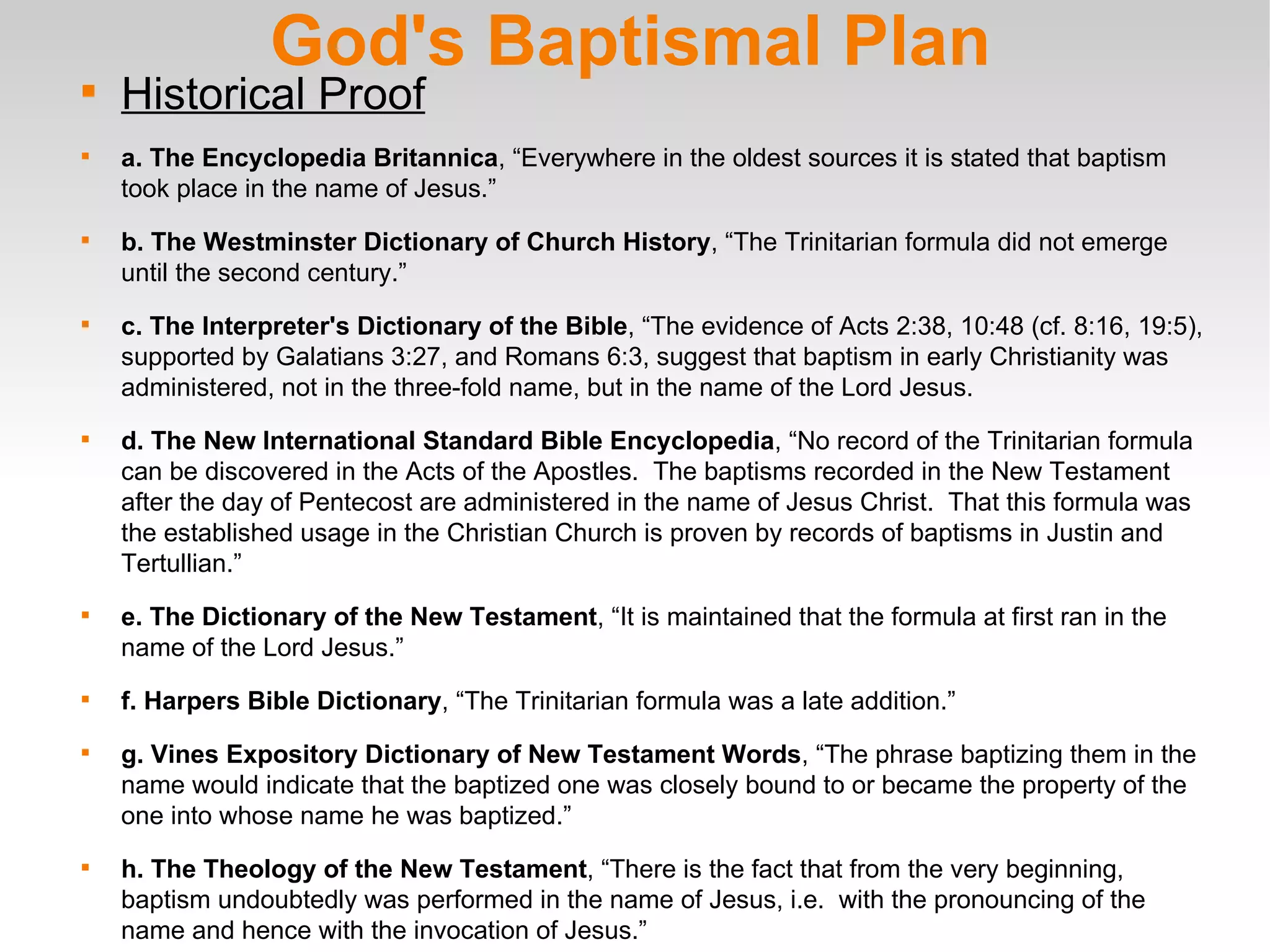 Doctrine of baptism - Part 2 | PPT