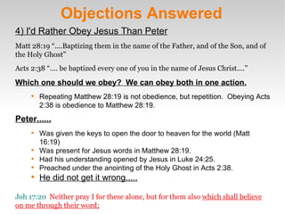 Doctrine of baptism - Part 2 | PPT