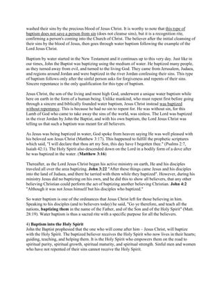 Doctrine of baptisms | DOCX