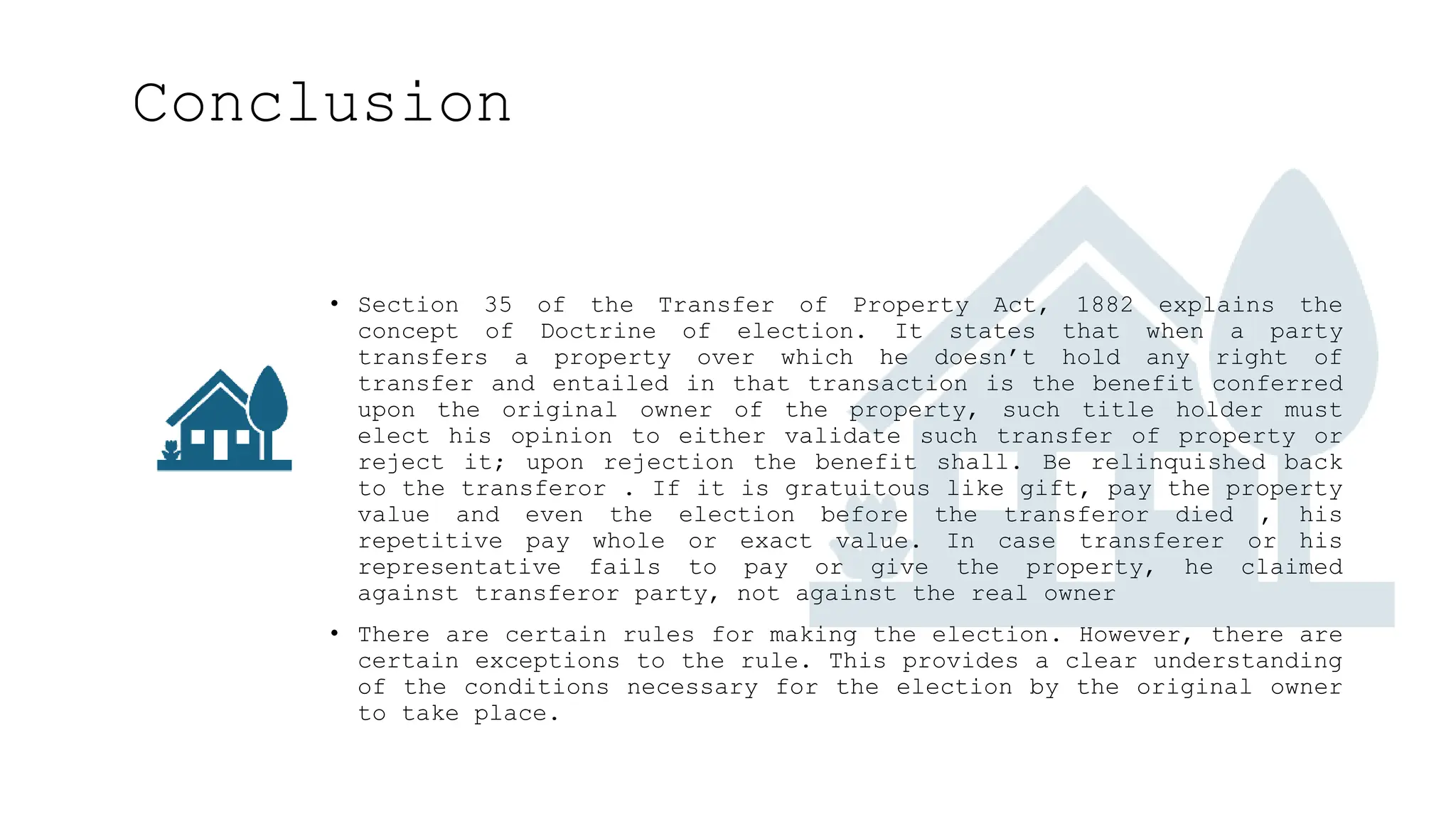 Doctrine of Election - Property Law.pptx