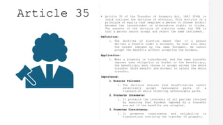 Doctrine of Election - Property Law.pptx