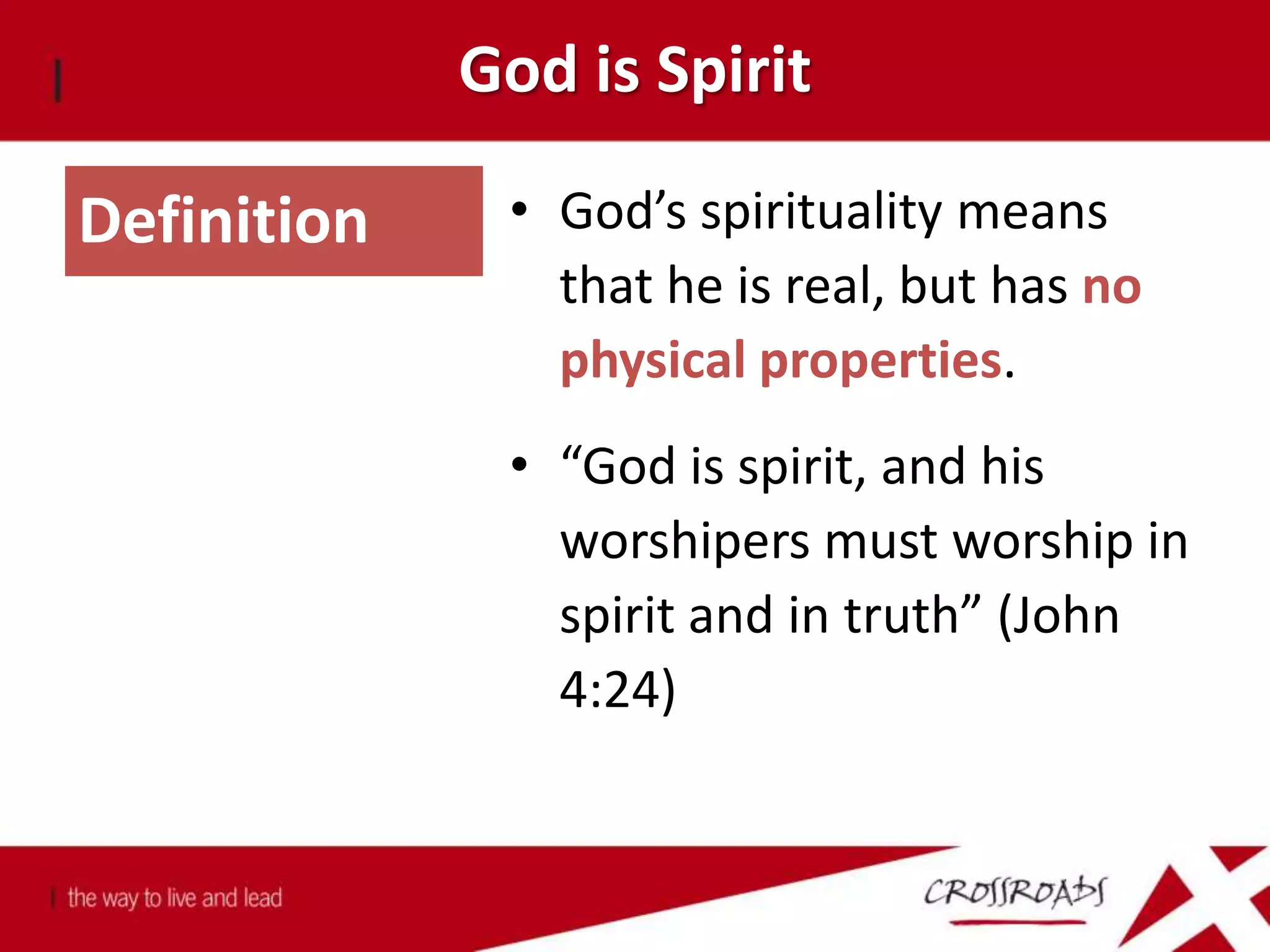 The Doctrine of God 1 | PPTX