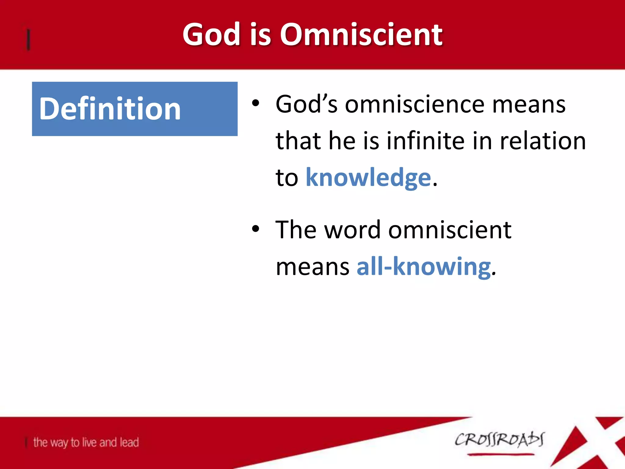 The Doctrine of God 1 | PPTX