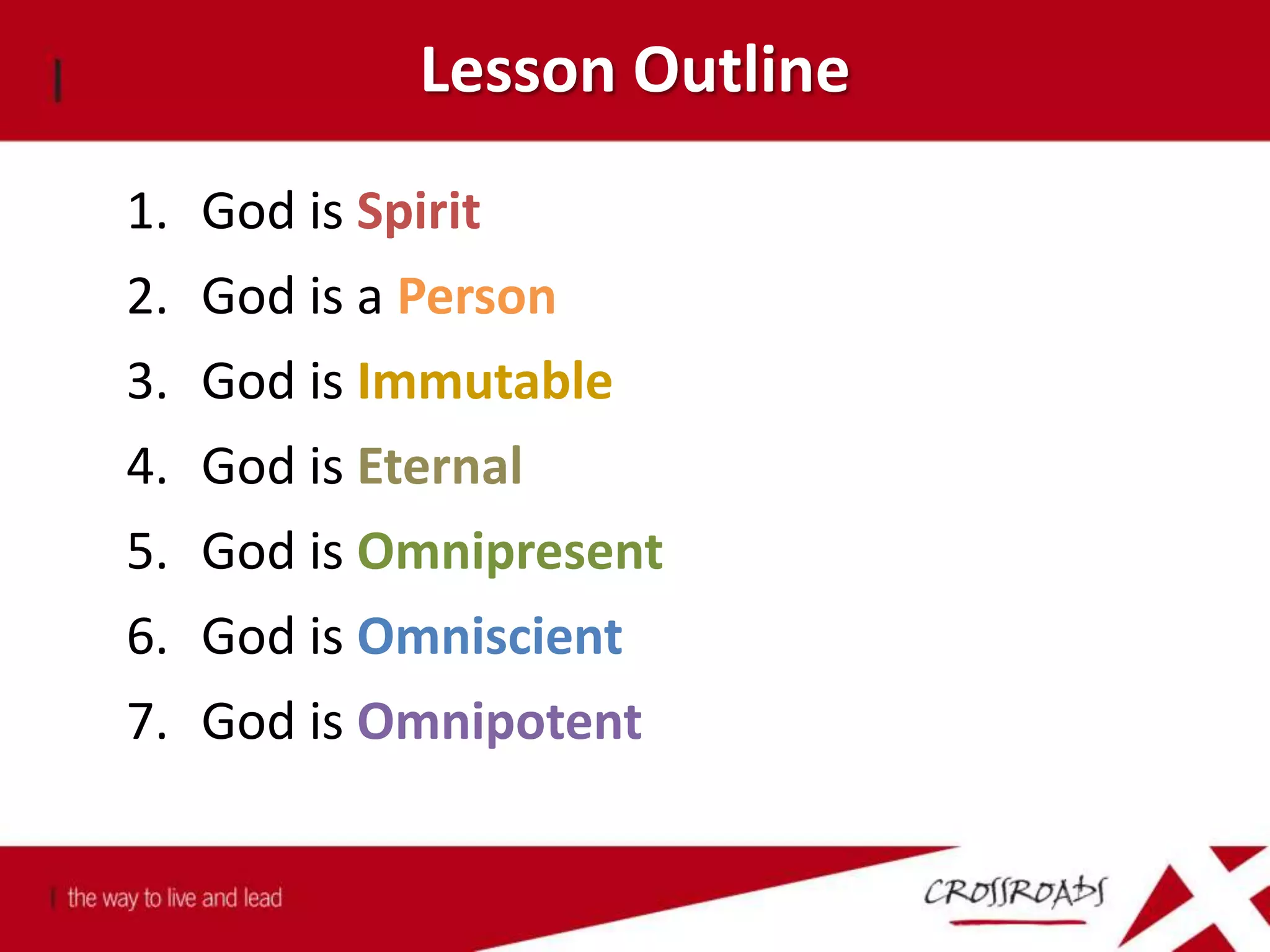 The Doctrine of God 1 | PPTX