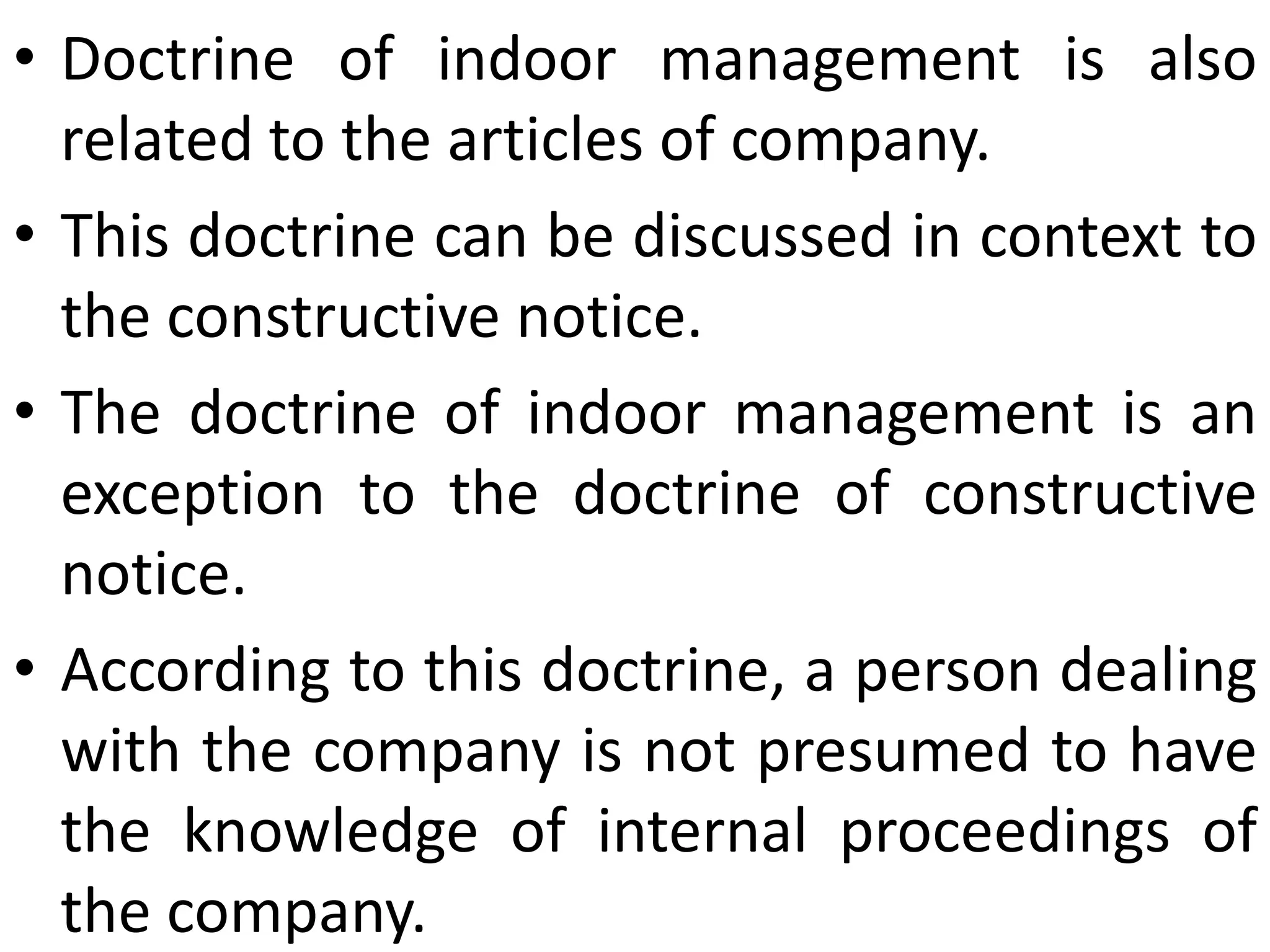 Company Law Doctrine of Indoor Management.pdf