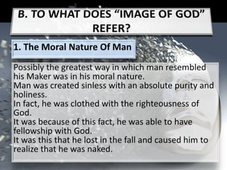 Doctrine of man | PPTX