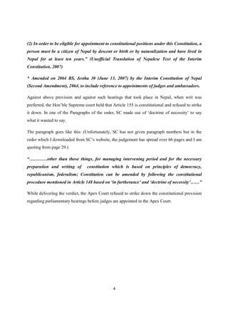 Doctrine of necessity and its applications by nepalese sc.a brief look ...