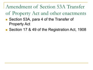 Doctrine of Part-Performance.ddddddddddppt | PPT