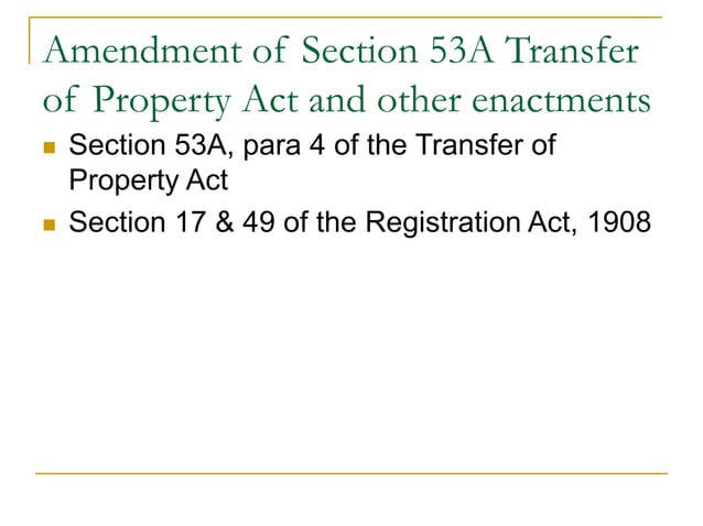 Doctrine of Part-Performance.ddddddddddppt | PPT
