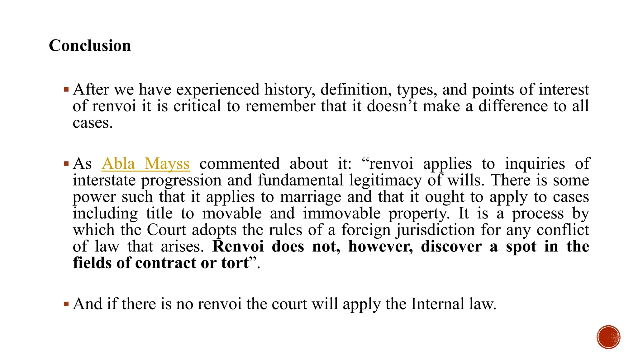 Application of Doctrine of Renvoi by foreign courts under conflict of ...