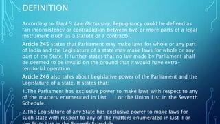 Doctrine of repugnancy | PPT