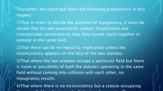Doctrine of repugnancy | PPT