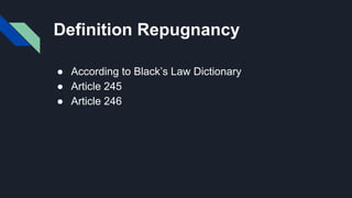 Doctrine of Repugnancy | PPTX