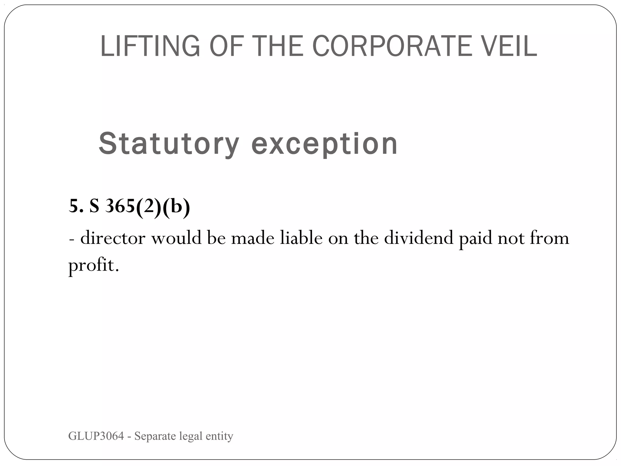 Doctrine of separate_legal_entity company law | PPT Doctrine of separate_legal_entity company law | PPT